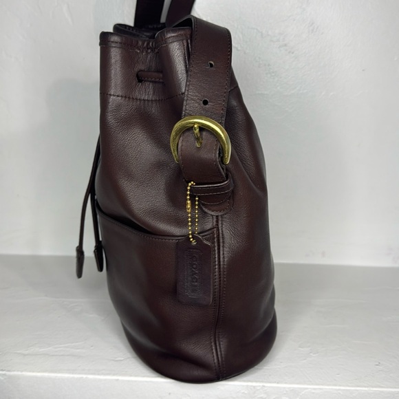 Coach | Bags | Vintage Coach Brown Berkeley Drawstring Bucket Bag 451 ...